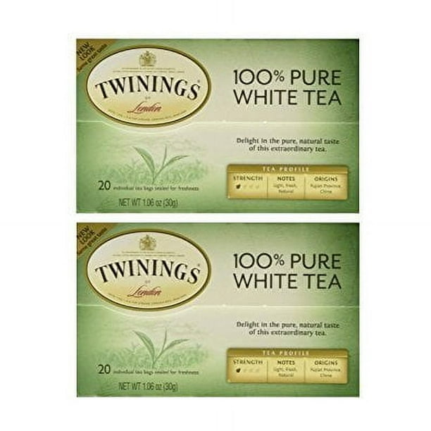 Twinings of London "Fujian Chinese Pure White Tea" : Box of 20 Tea Bags ...