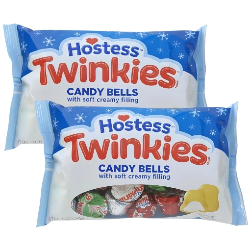 Twinkies Candy Bells Holiday Treats 2 Pack, Soft Filled Bell-Shaped ...