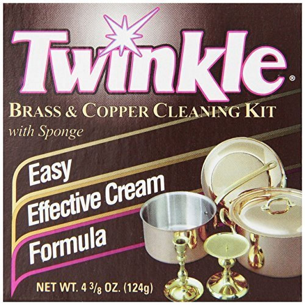 Twinkle Brass & Copper Cleaning Kit, Easy Effective Cream Formula, 4.38 ...