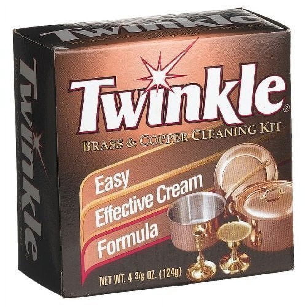 Twinkle Brass & Copper Cleaning Kit, Easy Effective Cream Formula, 4.38 ...