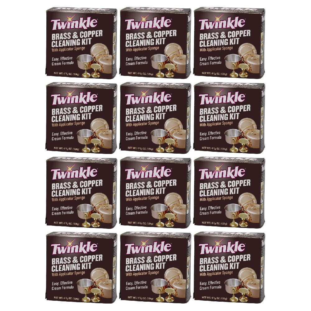 Twinkle Brass and Copper Cleaning Kit 4.38 oz, 12 Pack - Walmart.com