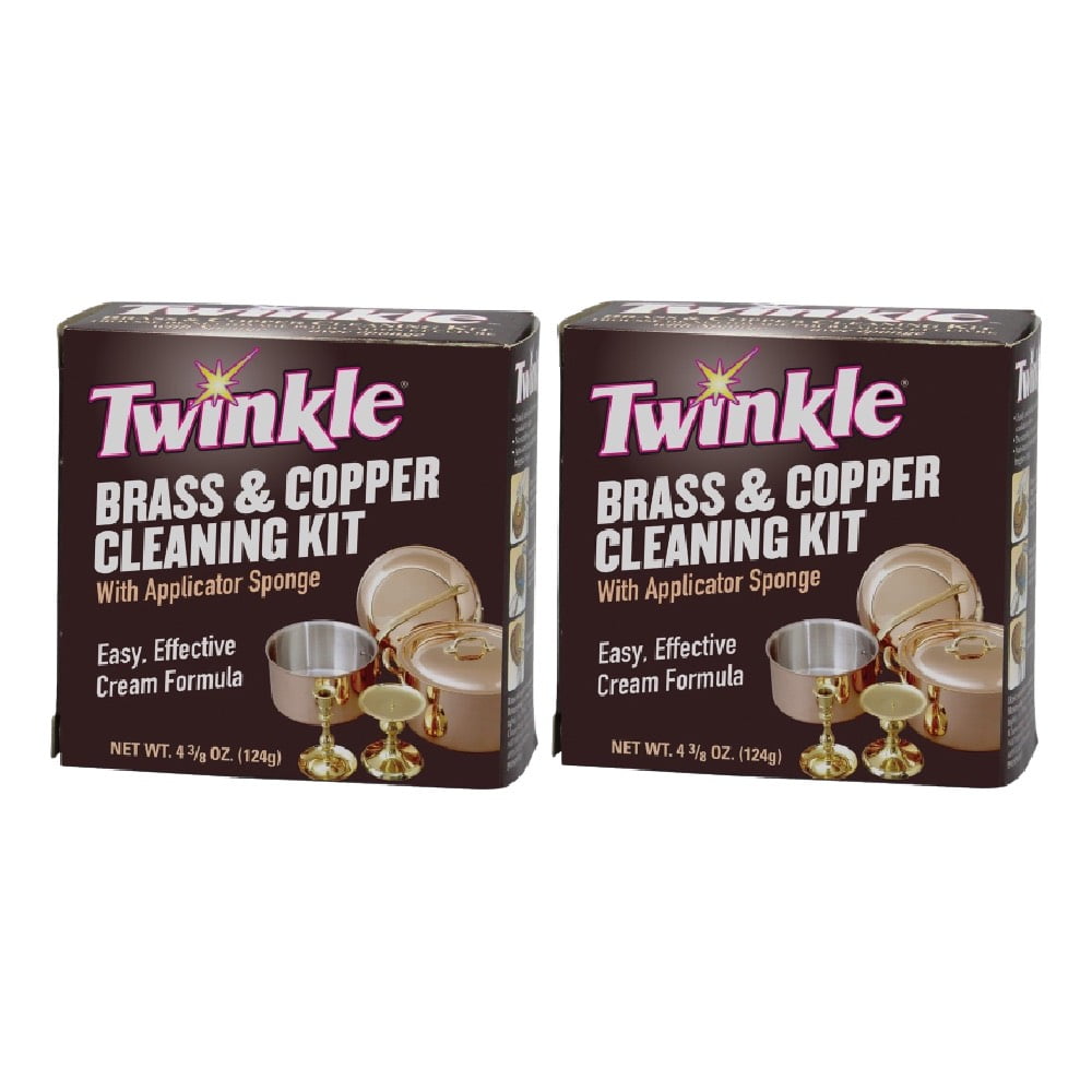 Twinkle Brass and Copper Cleaning Kit 4.38 oz, 2 Pack - Walmart.com