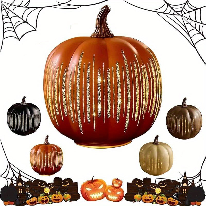 Twinkle Light Pumpkins, Halloween Decorations Outdoor Lights, One ...
