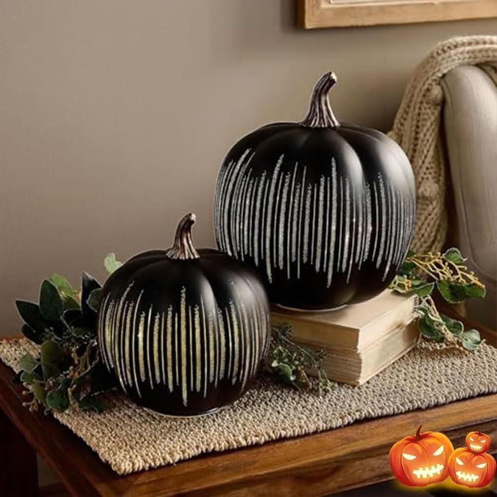 Twinkle Light Pumpkins, Starry Night Pumpkins, Timer Lighted Sparkling ...