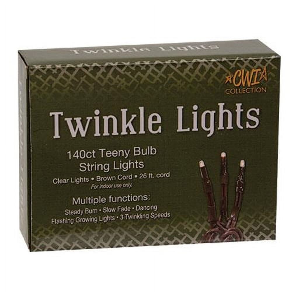 Twinkle Lights Brown Cord