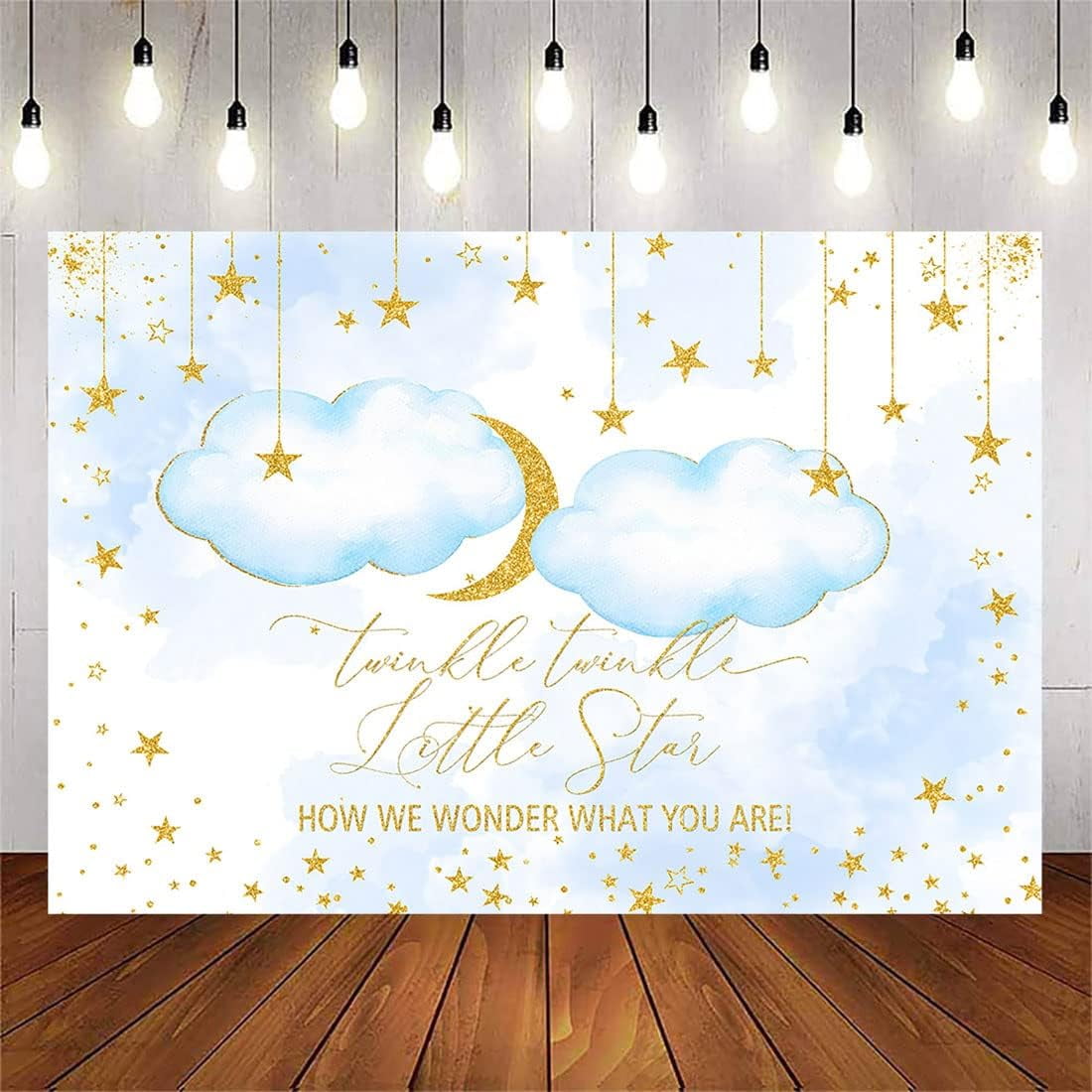 Twinkle Twinkle Little Star Backdrop How We Wonder What You are Party ...