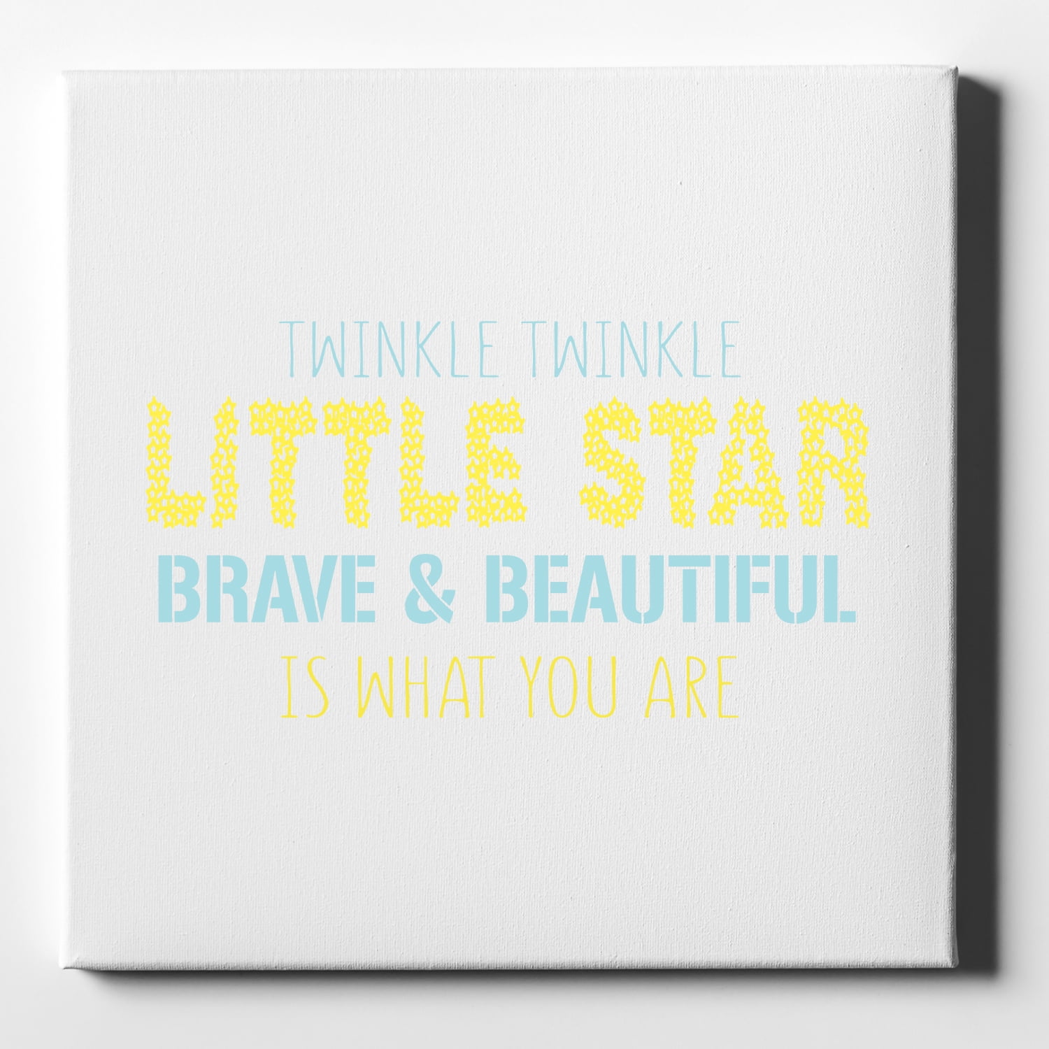Twinkle Little Star Brave & Beautiful You Are - 10" x 10" - Decorative ...
