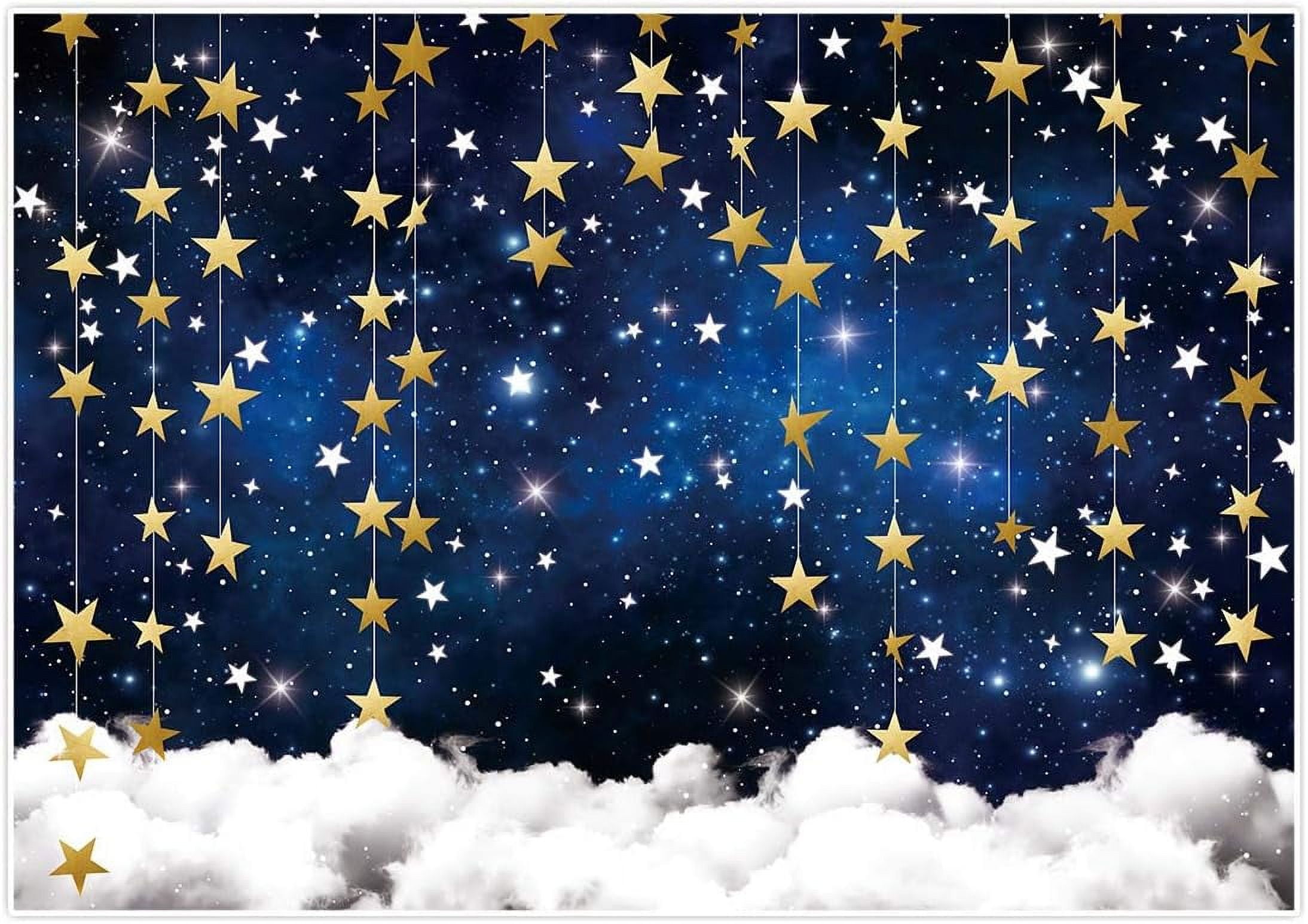 Twinkle Twinkle Littler Star Backdrops Galaxy Starry Sky Cloud Baby ...