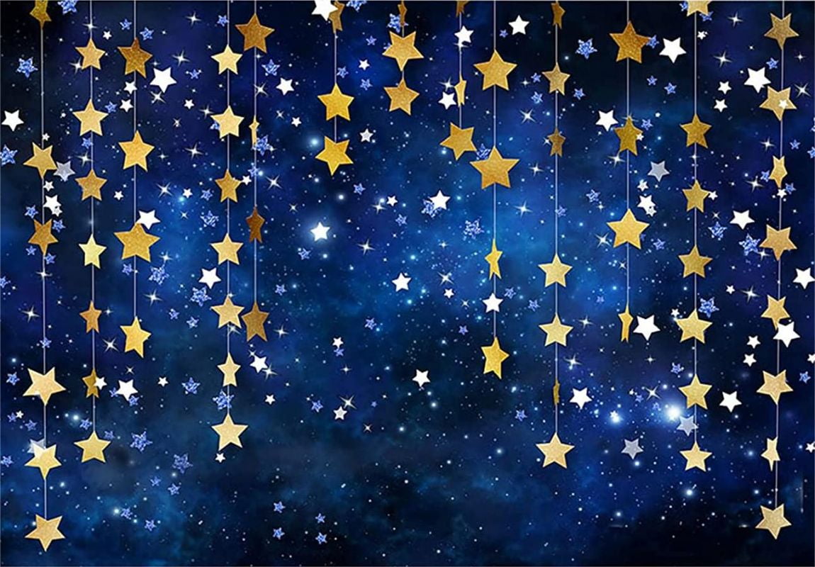 Twinkle Littler Star Custom Birthday Backdrop Background Galaxy Starry ...