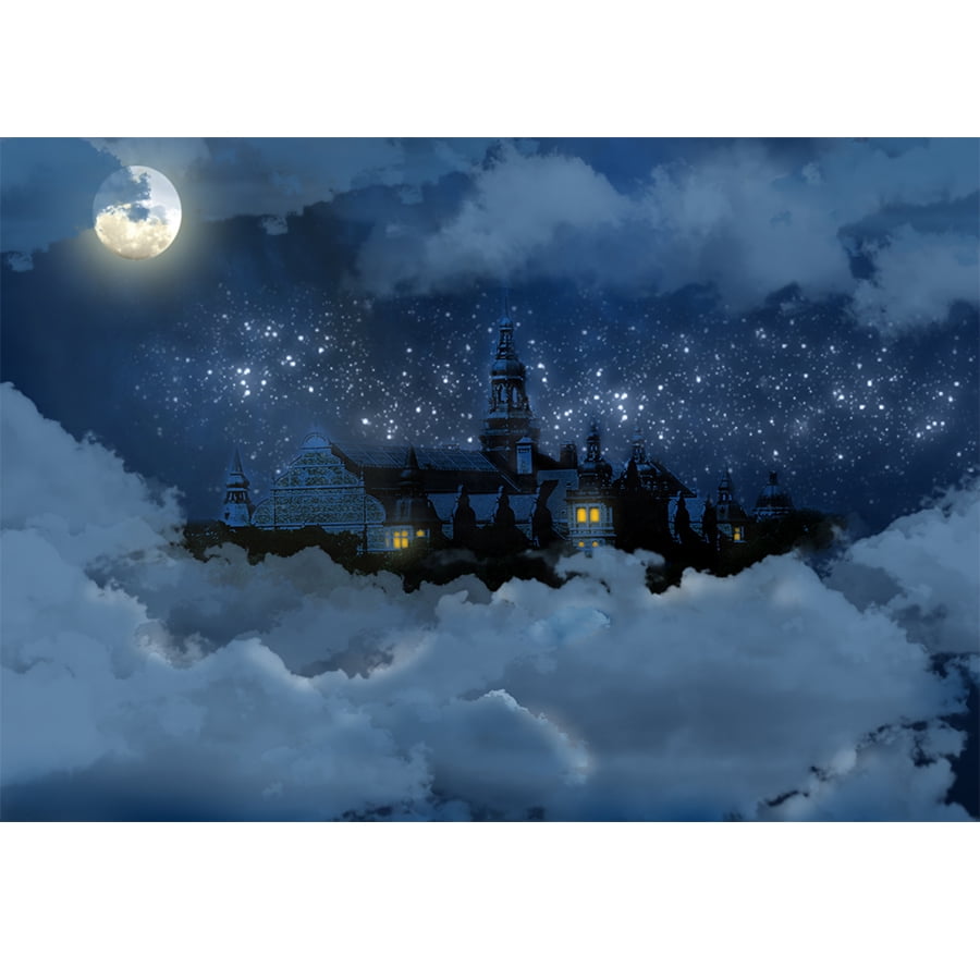 Twinkle Moon Cloud Layer Sky Photography Background Newborn Baby ...