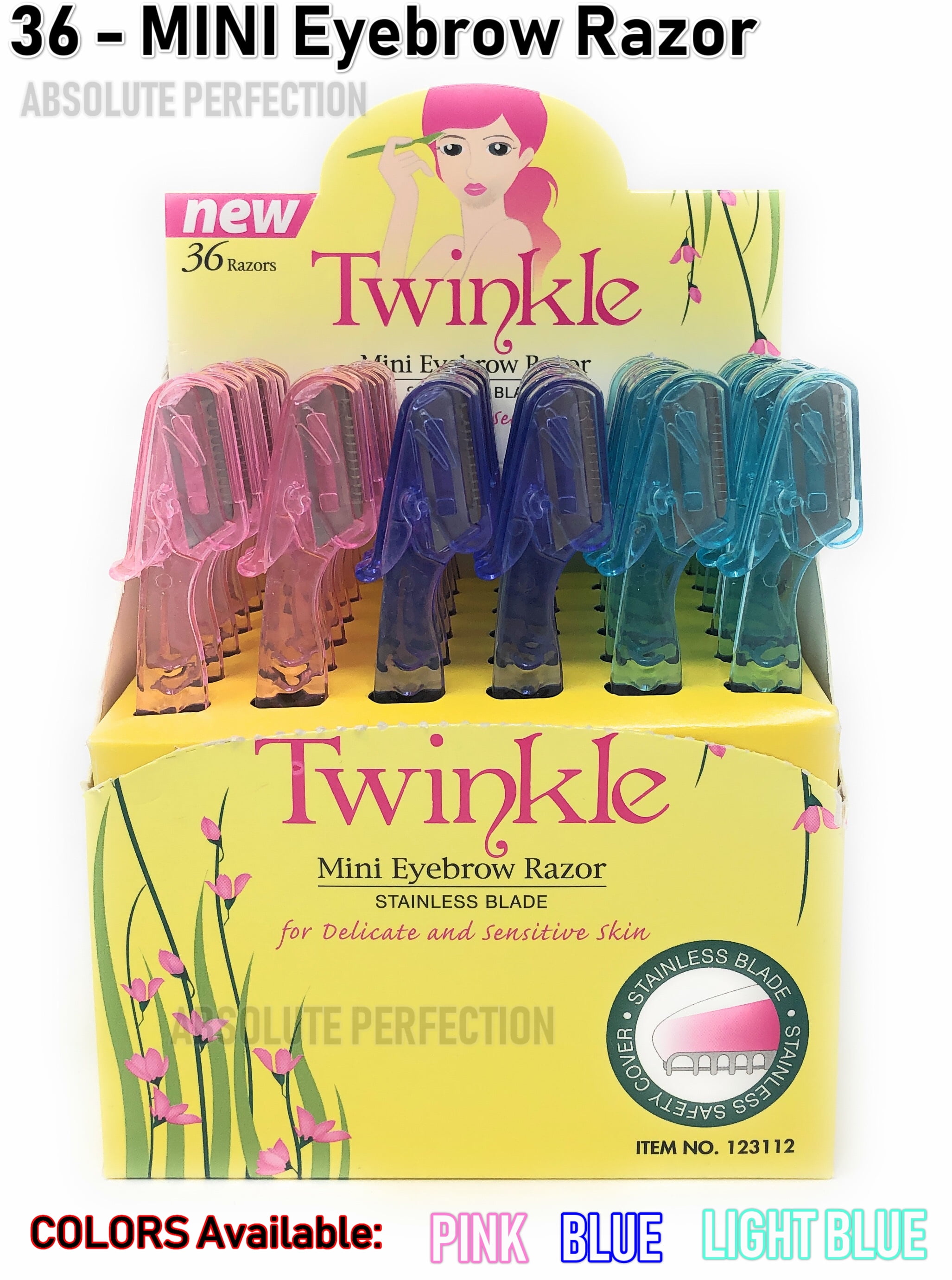 Twinkle Eyebrow Shaver Razor Bikini Trimmer Shaper Sensitive & Delicate ...