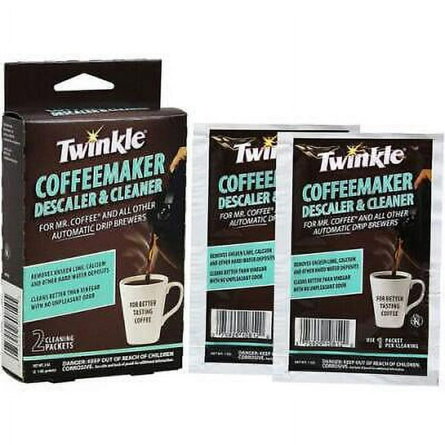 Twinkle No Scent Coffeemaker Descaler and Cleaner 2 oz Powder - Walmart.com
