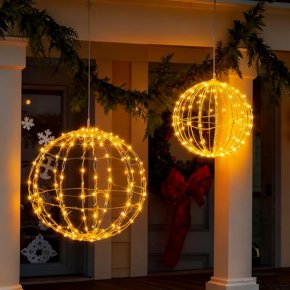 Large Lighted Outdoor Christmas Balls