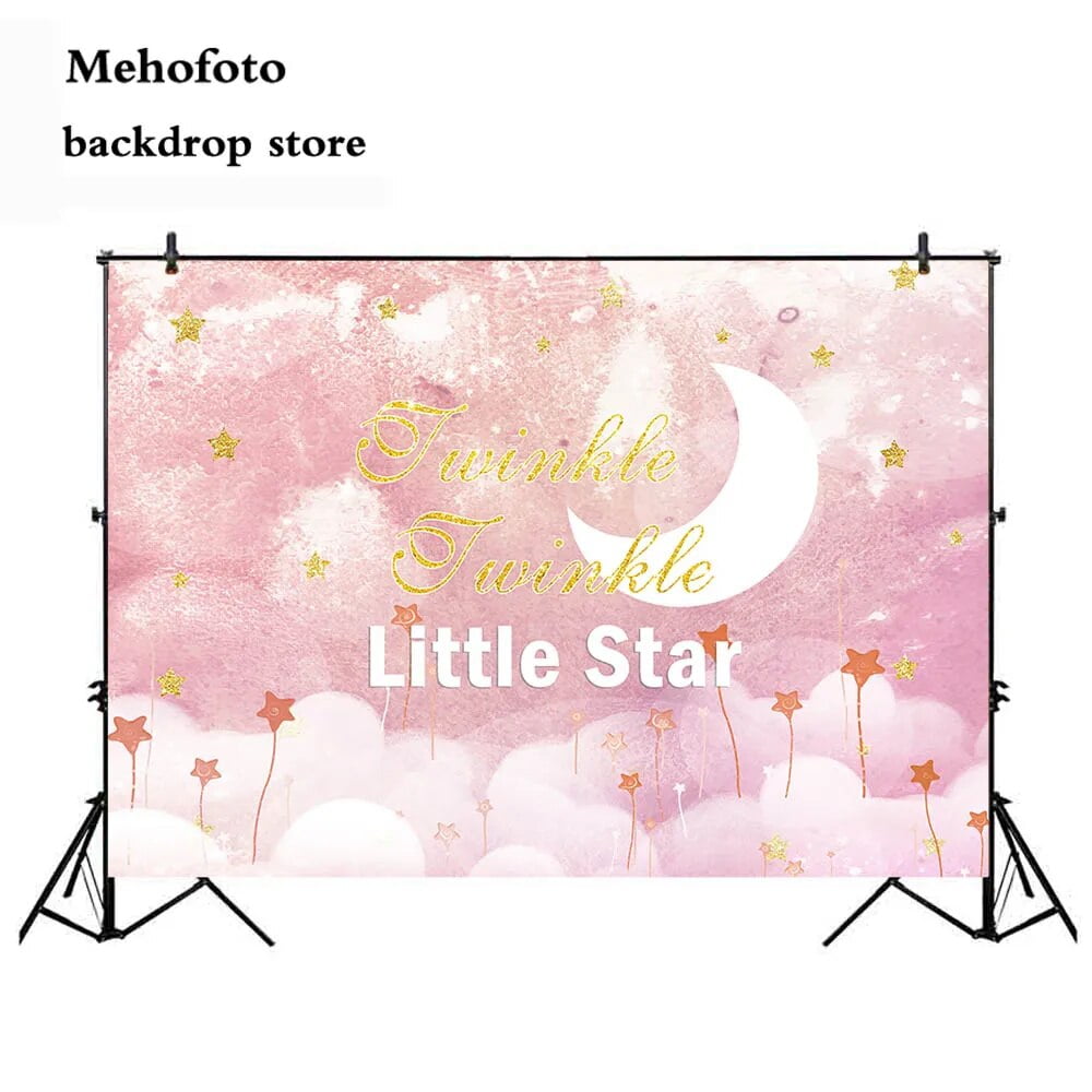 Twinkle Pink Backdrops for Photography Newborn Baby Shower Photo ...
