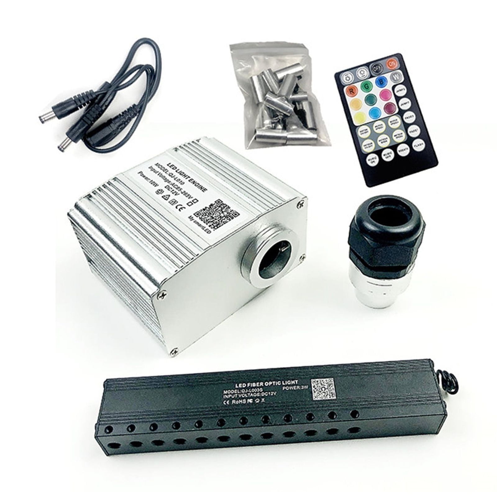 Twinkle RGBW Fiber Optic Star Light Kit Smart App Car Roof Starry Sky ...