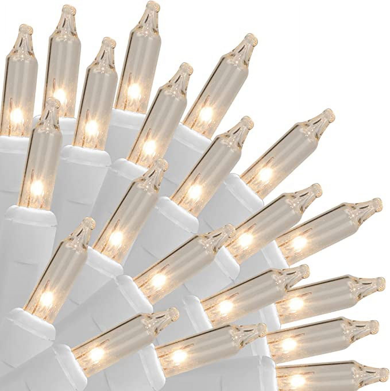SoftTwinkle 70 Random Twinkle LED Mini Warm White Icicle Lights, White ...