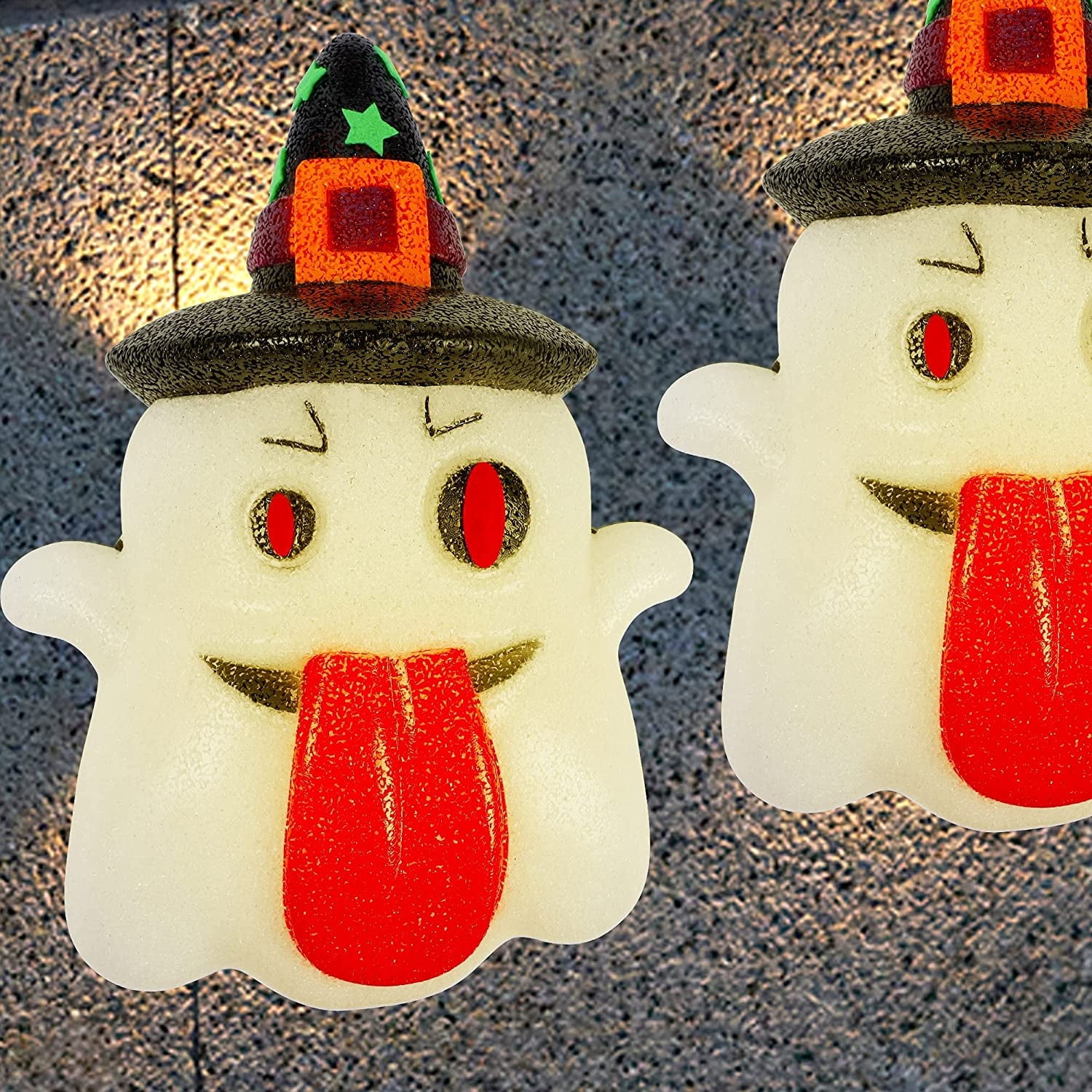 Twinkle Star 2 Pack Christmas Porch Light Covers, Decorative Ghost ...