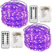 Battery Operated LED Light String Set, 35 Bulb, Purple - Walmart.com