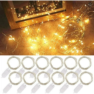 FGERFE-12 Pack Fairy Lights Battery Operated [3 Modes], 7ft 20 Led ...