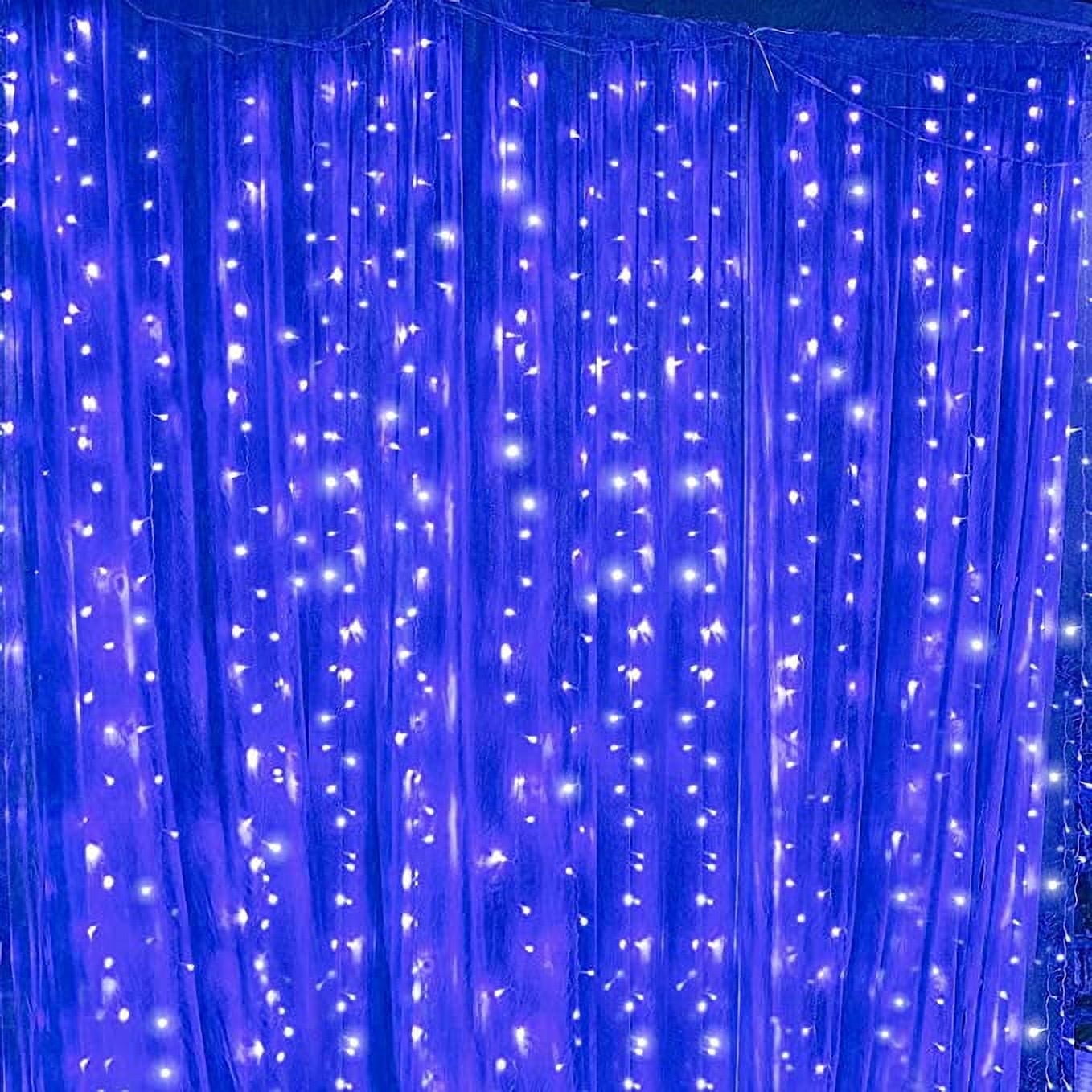 Twinkle Star 300 LED Window Curtain String Light for Indoor and Outdoor ...