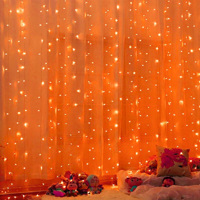 Twinkle Star 300 LED Curtain String Lights, 8 Modes Plug in Fairy ...