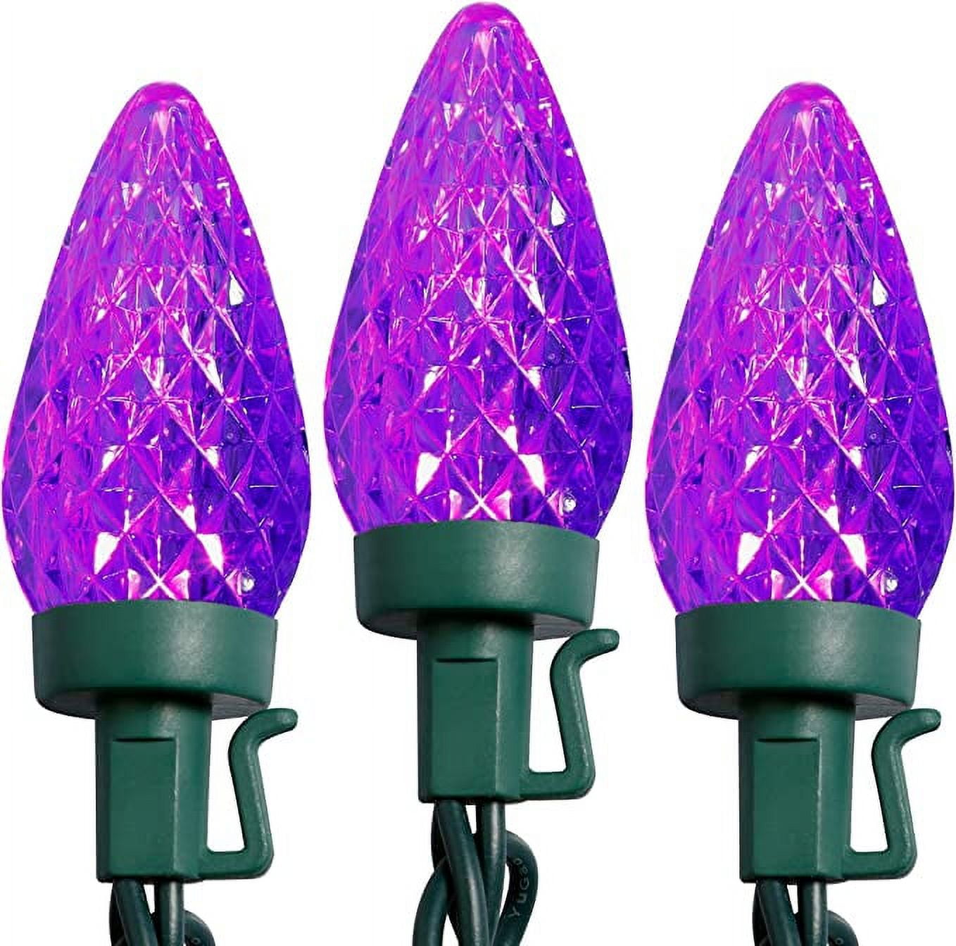 Twinkle Star C9 Spring Decor String Lights, 12 FT 25 Count Faceted ...