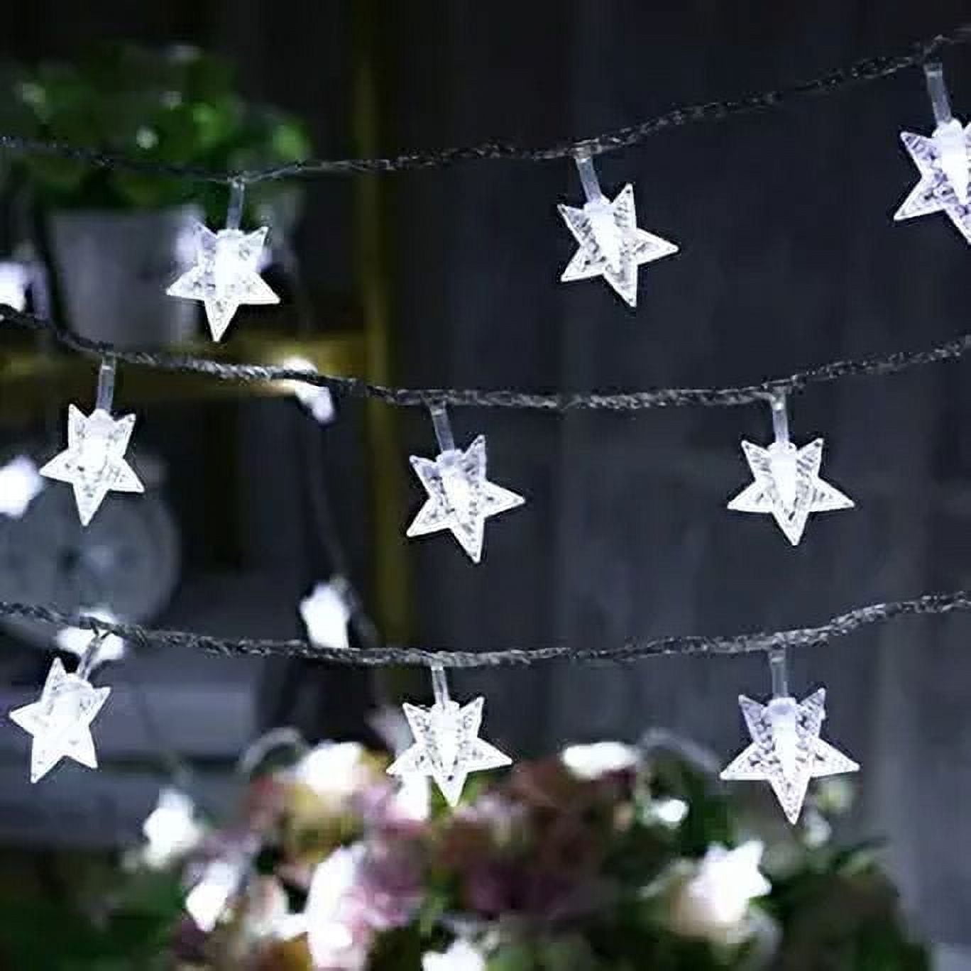 Twinkle Star 100 LED Star Shaped Indoor Electric String Lights ...