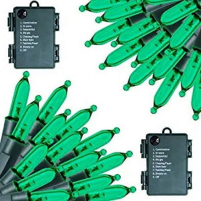 Twinkle Star Mini String Lights Indoor/Outdoor 16ft Battery Operated 50 ...