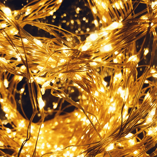 Twinkle Star String Light - 66ft, 200 LED lights, Warm White - Walmart.com