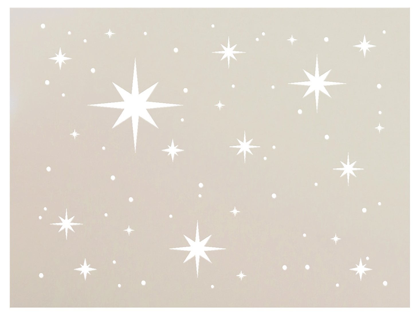 Different Size Star Stencil