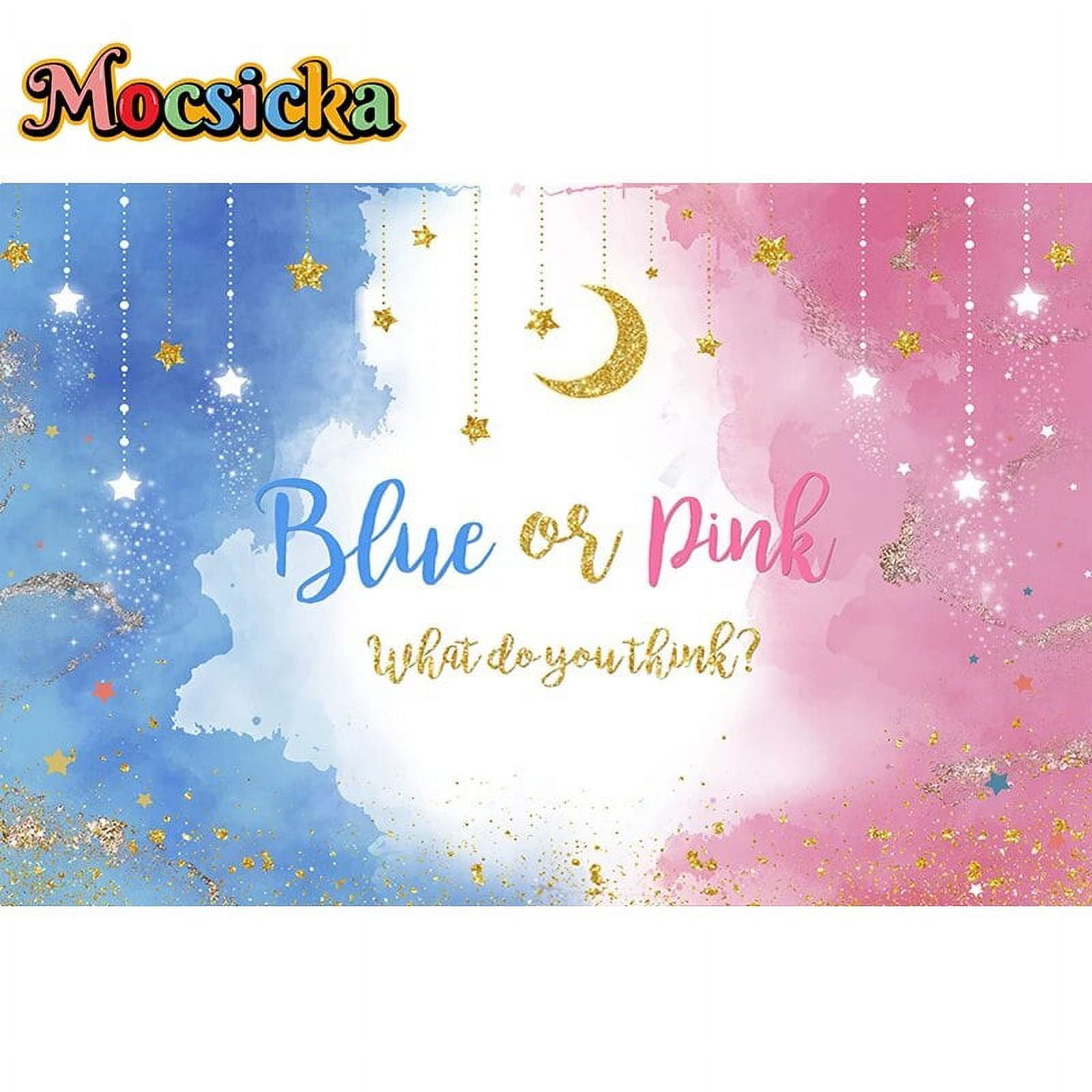 Twinkle Twinkle Baby Shower Backdrop Pink Cloud Gold Star Moon ...