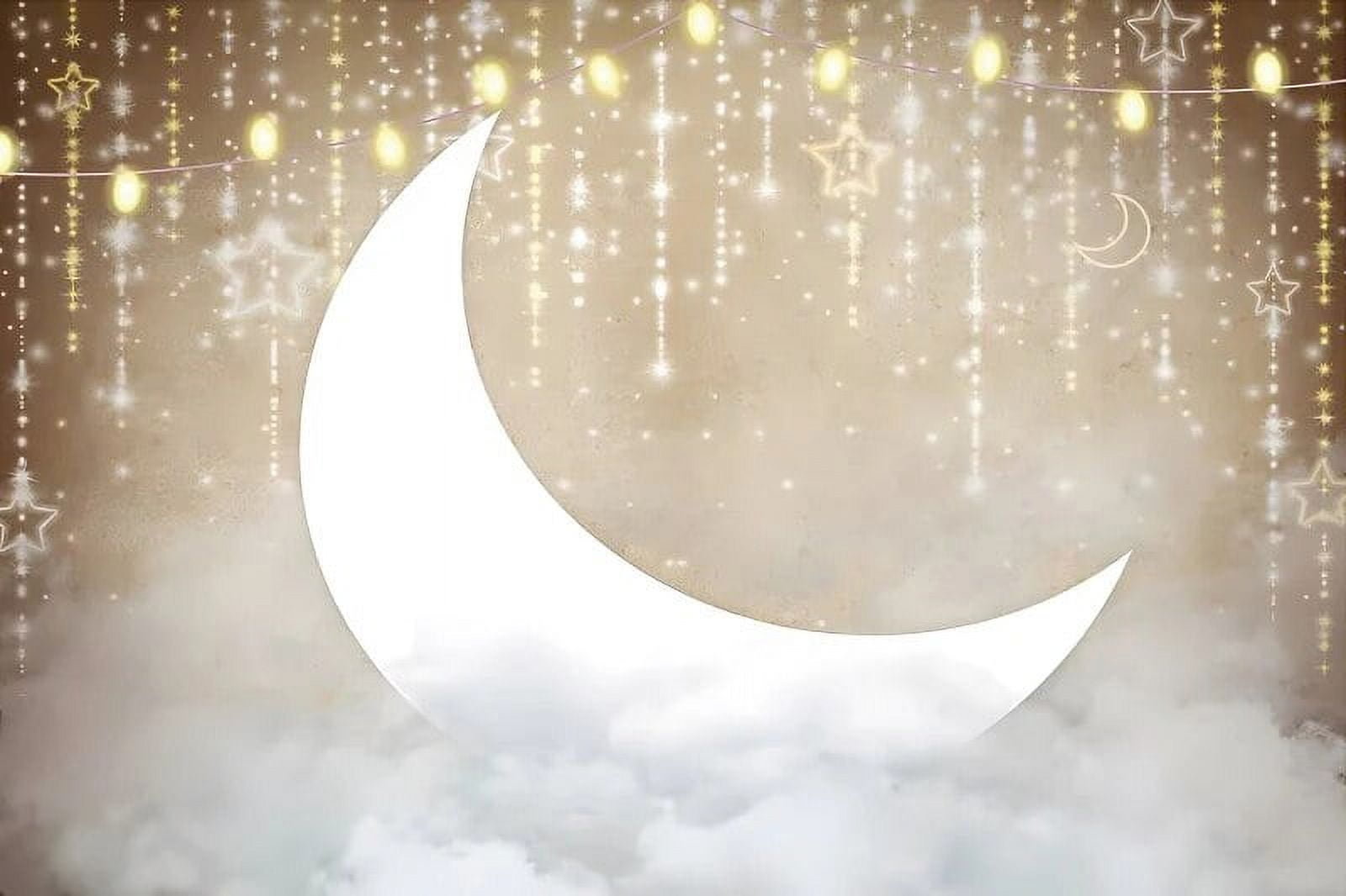 Twinkle Twinkle Backdrop Dreamy Moon Light Clouds Baby Shower Kids ...