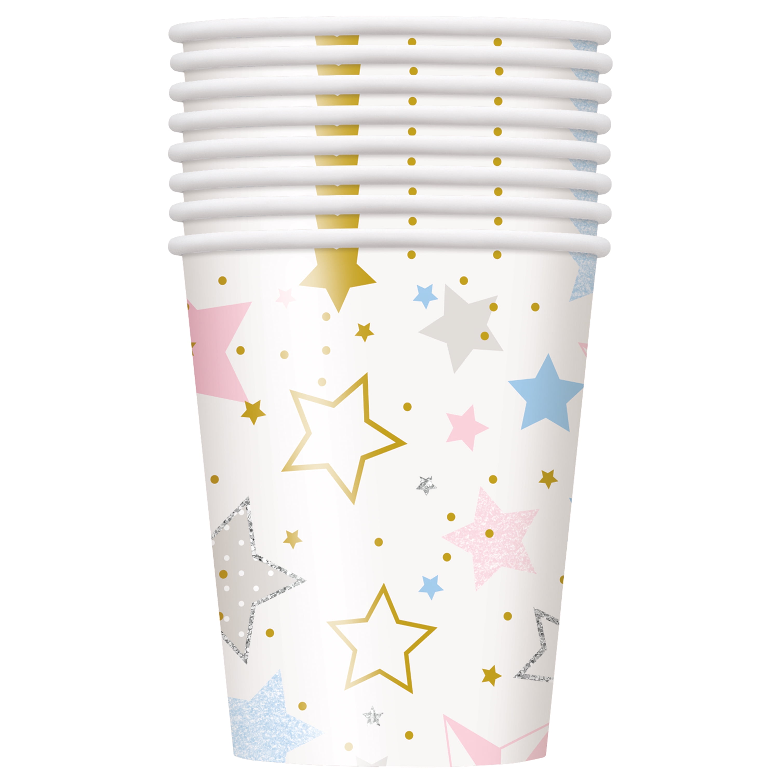 Twinkle Twinkle Little Star Paper Cups, 9 oz, 8ct - Walmart.com