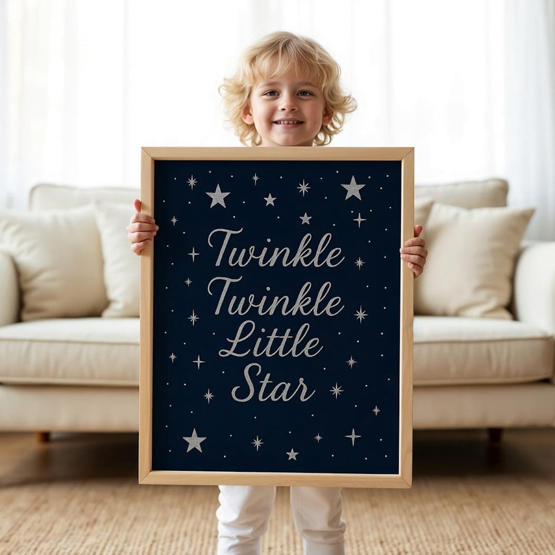 Twinkle Twinkle Little Star Poster, Nursery Wall Art, Playroom Poster ...