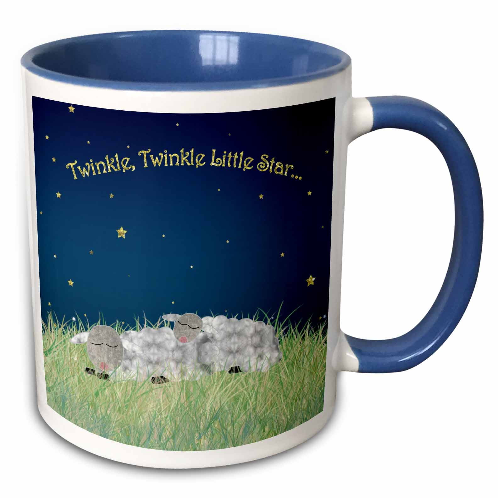 Twinkle Twinkle Little Star - Sleeping Sheep Under the Stars 15oz Two ...