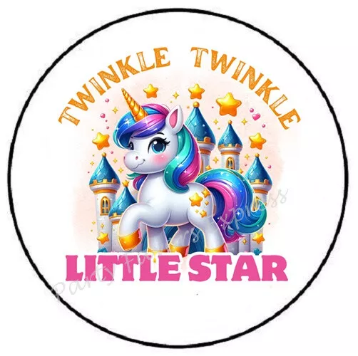 Twinkle Twinkle Little Star Unicorn Sticker Party Favors Sticker ...