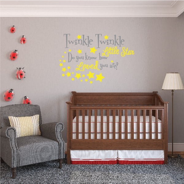 Twinkle Twinkle Little Star Wall Decal - Vinyl Decal - Car Decal ...