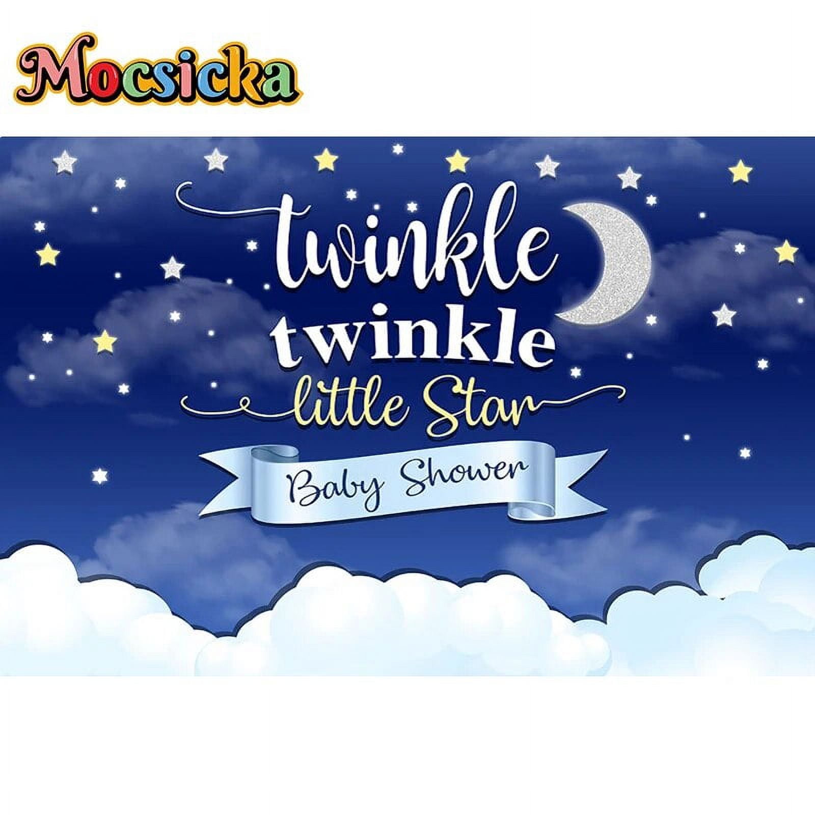 Twinkle Twinkle Newborn Photography Background Starry Sky Gold Stars ...