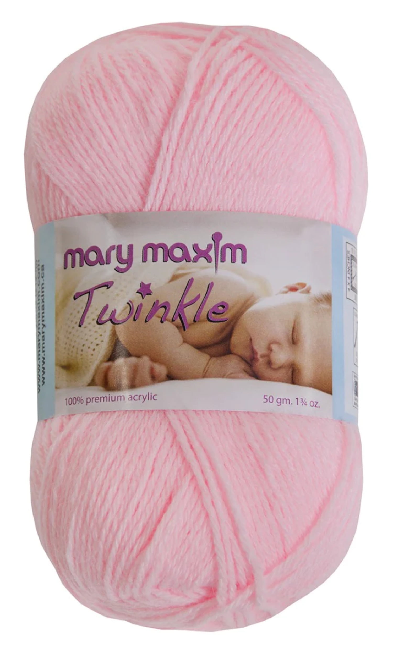 Mary Maxim Twinkle Yarn-Pink - Walmart.com