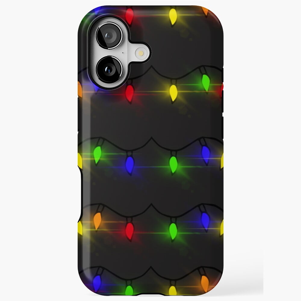Twinkling Christmas Lights Bright Festive Pattern with iPhone 17 ...
