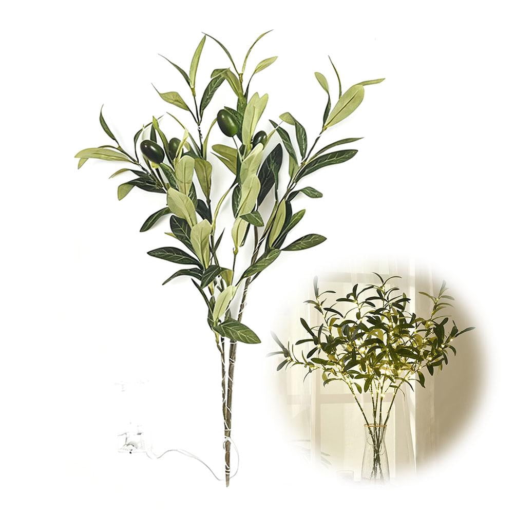 Twinkling Tree Olive Vine, 18in Fairy Light Olive Vine Branches for ...
