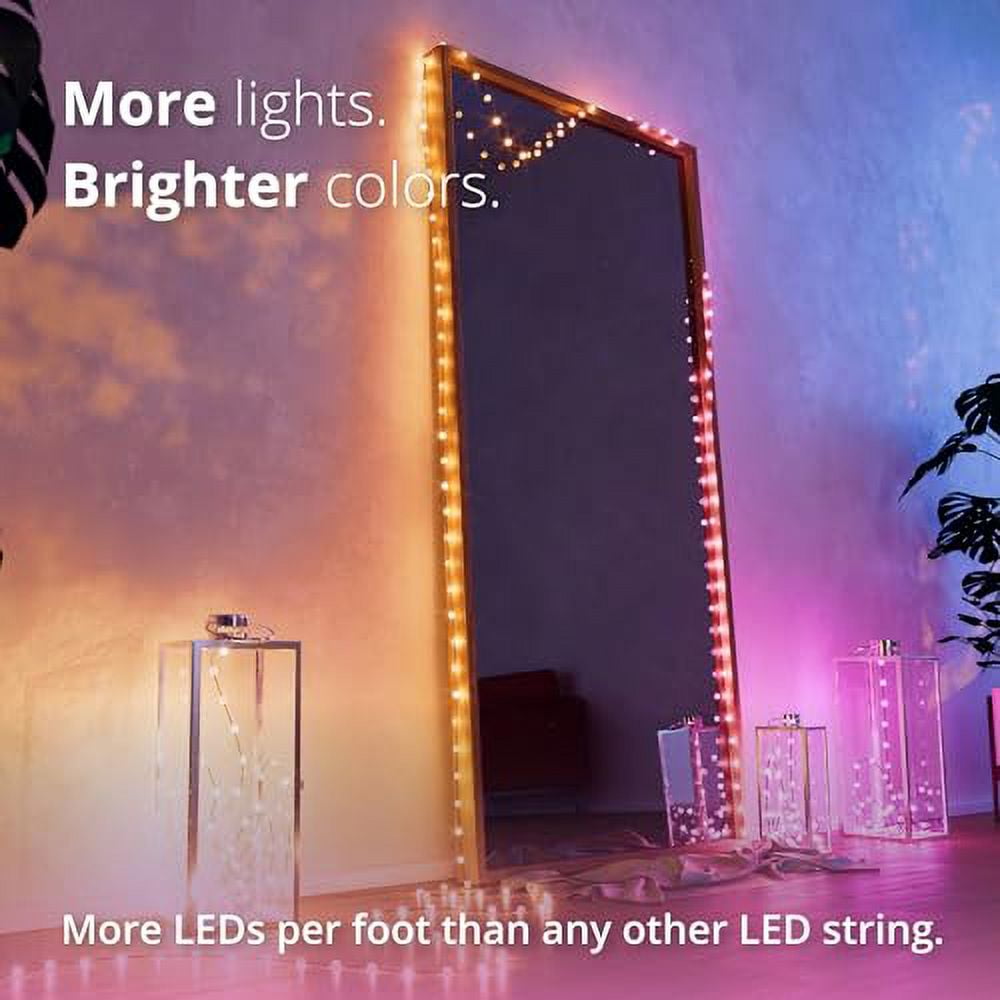 Twinkly Candies App-Controlled Candle-Shaped Light String, 100 RGB (16 ...