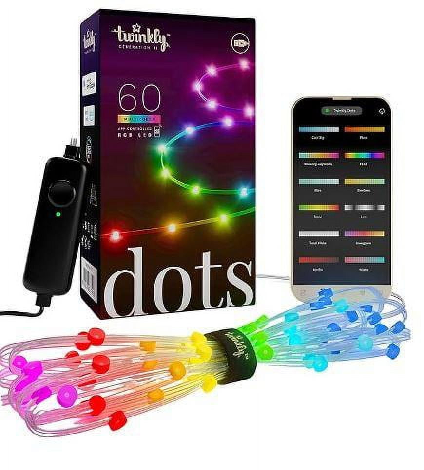 Free Shipping! Ledworks LLC Twinkly Dots 60 RGB Mini LED Lights String ...
