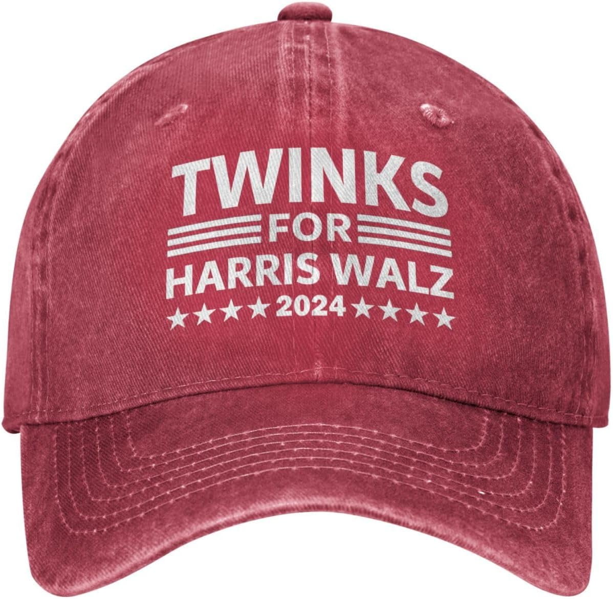 Twinks for Kamala Harris 2024 Tim Waltz Walz Hat Retro Hats Cap for Men ...