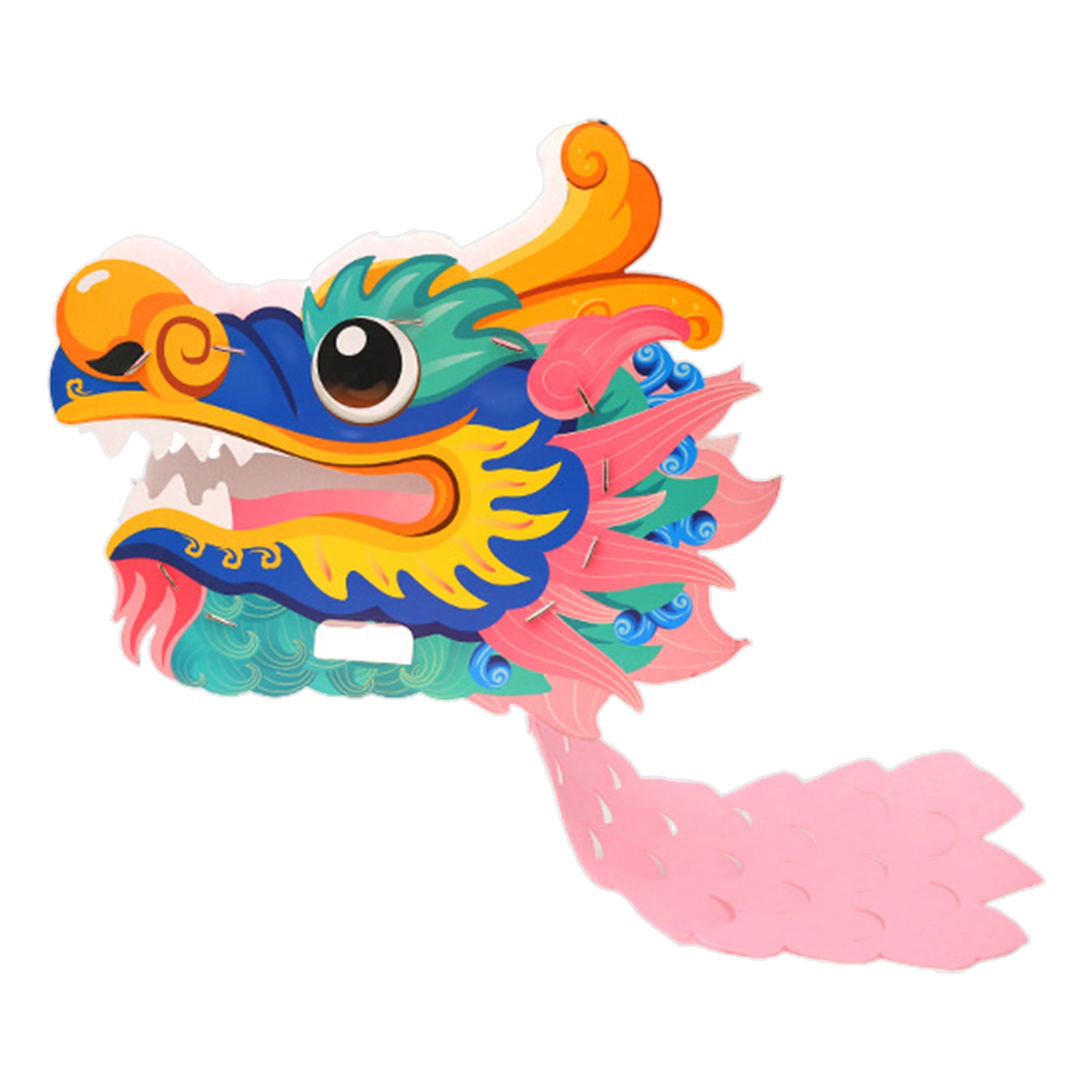 Twinkseal Chinese Dragon Toy Making Kit Dragon Head Material Kit ...