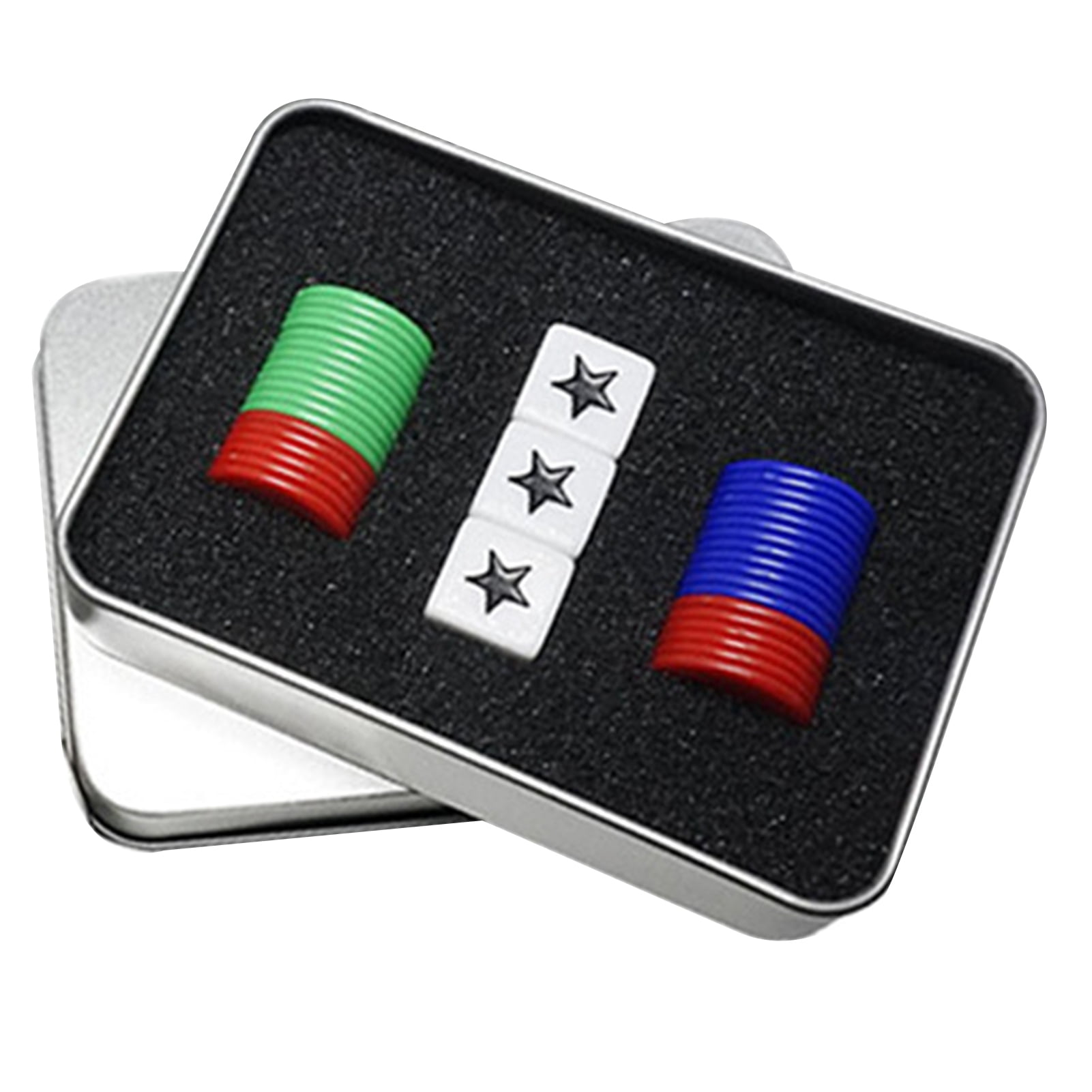 Twinkseal Dice Game Set with Metal Storage Box Left Right Dice Game Set ...