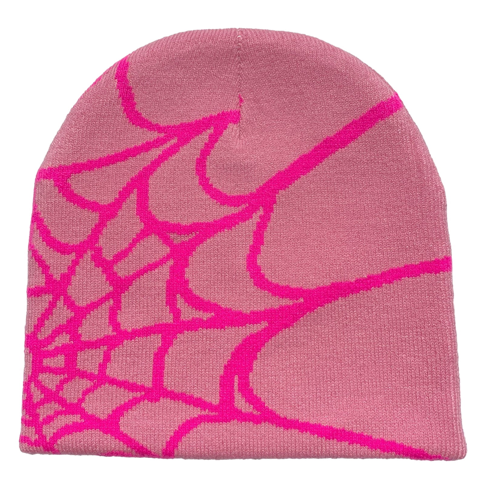 Twinkseal Halloween Knitted Winter Hat Spider Web Print Knitted Unisex ...