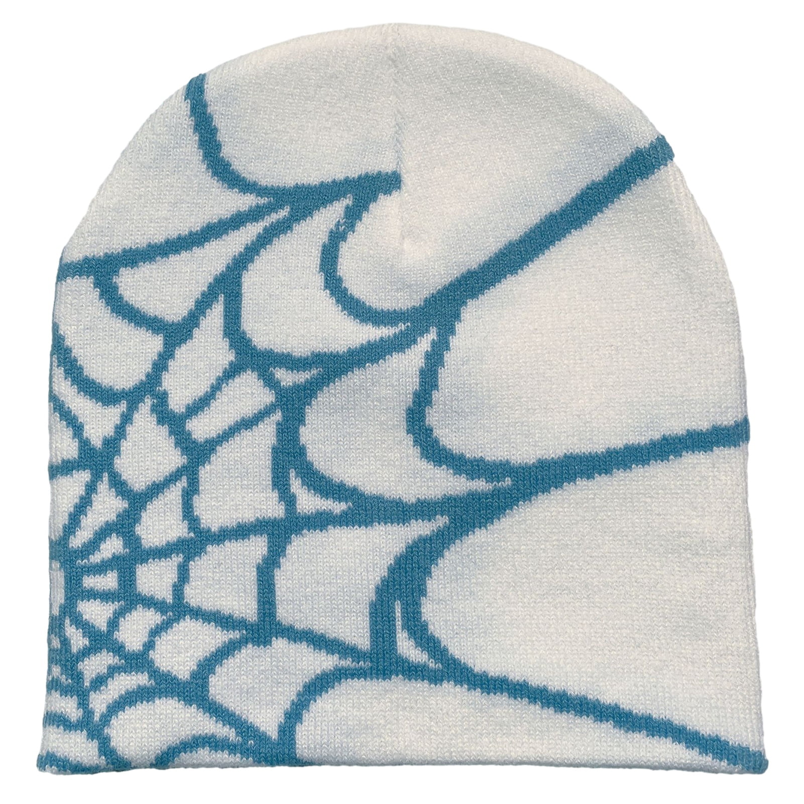 Twinkseal Halloween Knitted Winter Hat Spider Web Print Knitted Unisex ...