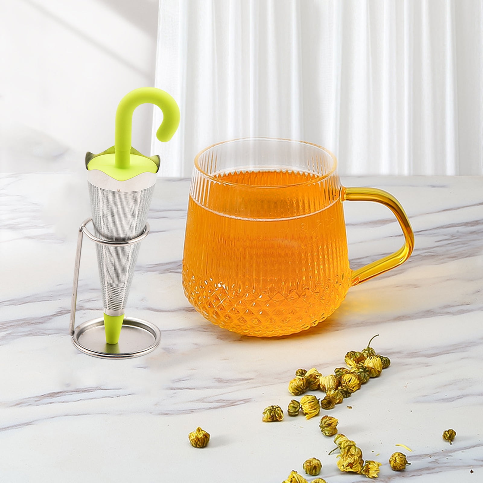 Twinkseal Non-breakage Tea Infuser Stainless Steel Tea Infuser Umbrella ...