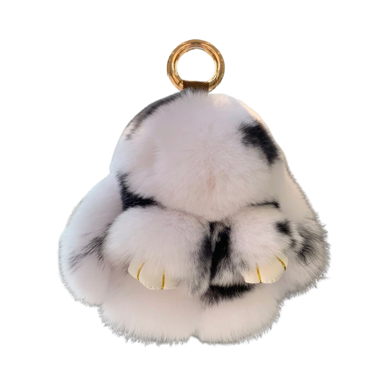 Twinkseal Plush Rabbit Keychain Rabbit Plush Pendant Super Soft Faux ...